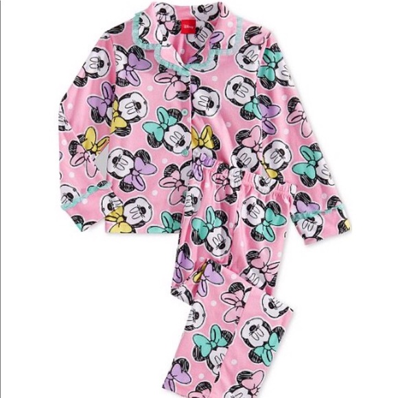 Disney | Pajamas | Nwt Minnie Mouse Little Girls 2pc Pajamas Set | Poshmark